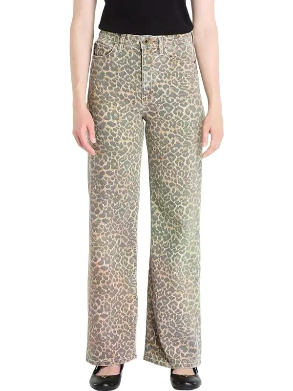 Guess Leopard Print Jeans - Neutrals