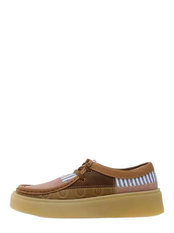 Clarks Torview Patchwork Derby Shoes - Brown