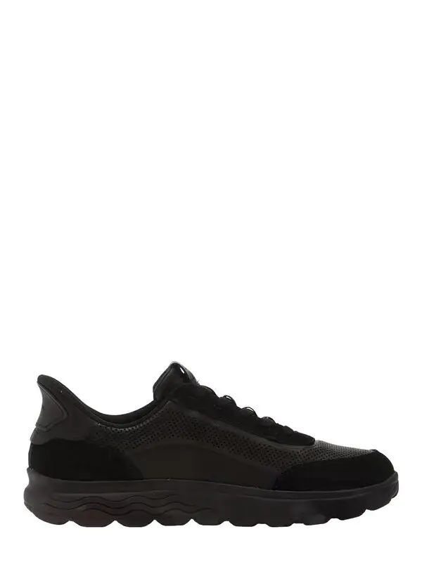 Geox Spherica Perforated Sneakers - Black