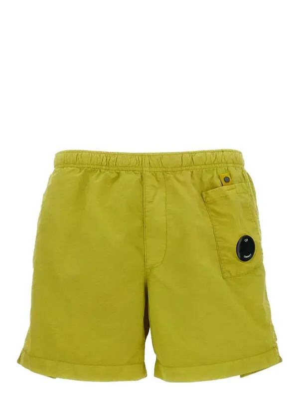 C.P. COMPANY Logo-detail Swim Shorts - Green