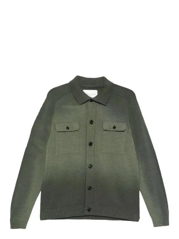 ROBERTO COLLINA Flap-pockets Cardigan - Green