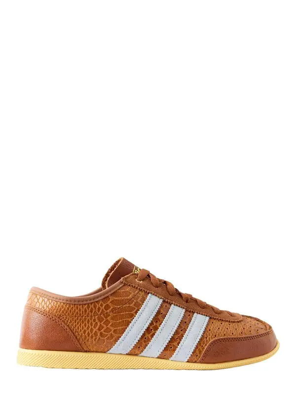 ADIDAS ORIGINALS Japan Decon W Perforated Leather Sneakers - Brown