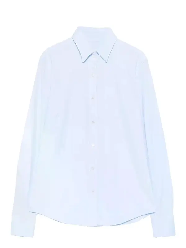 XACUS Sara Long-sleeve Button-down Shirt - Blue