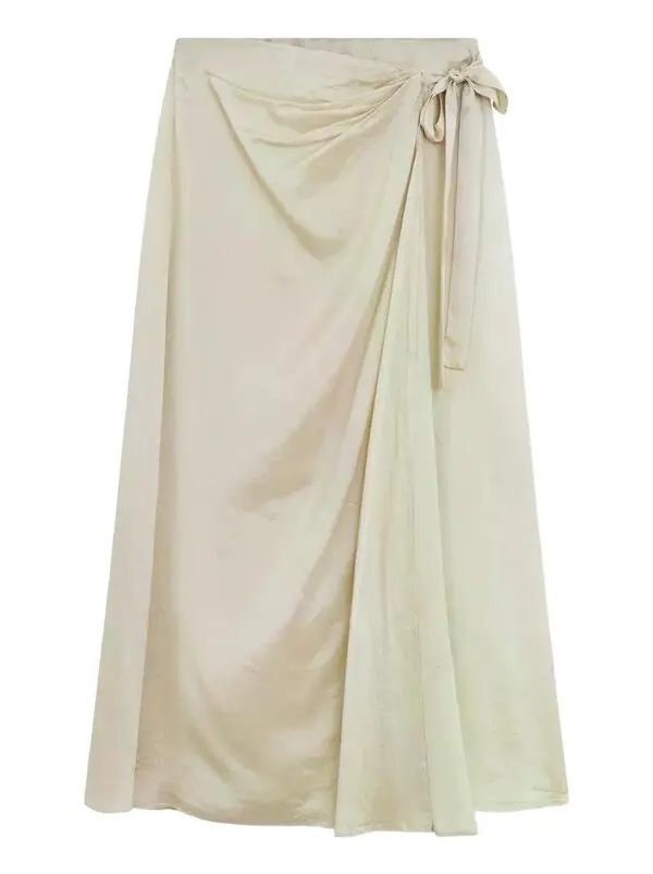 Aspesi Knot-tie Midi Skirt - Neutrals