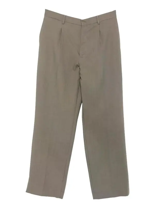 SECOND / LAYER Tio Pleated Trousers - Green