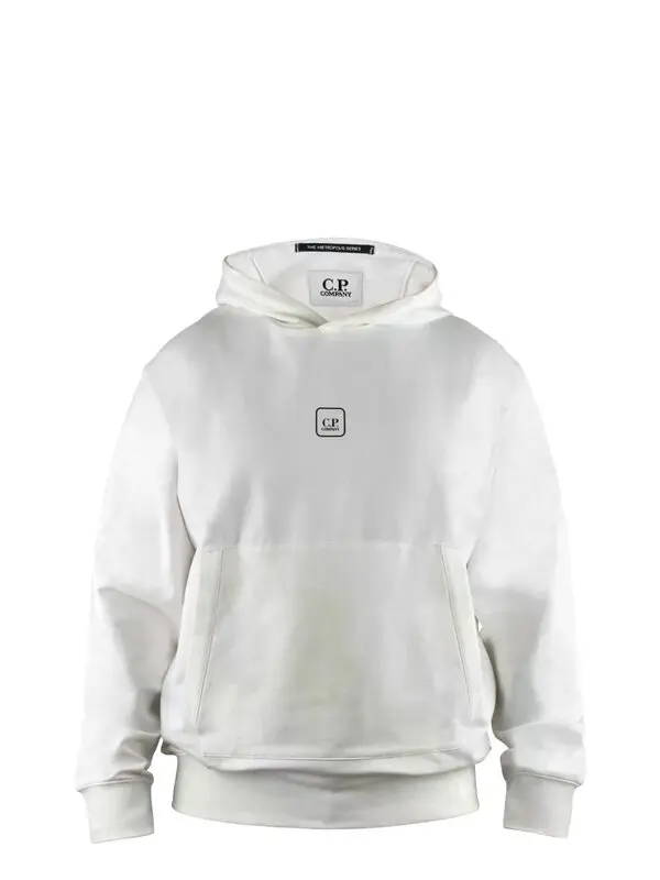 C.P. COMPANY Graphic Print Hoodie - White