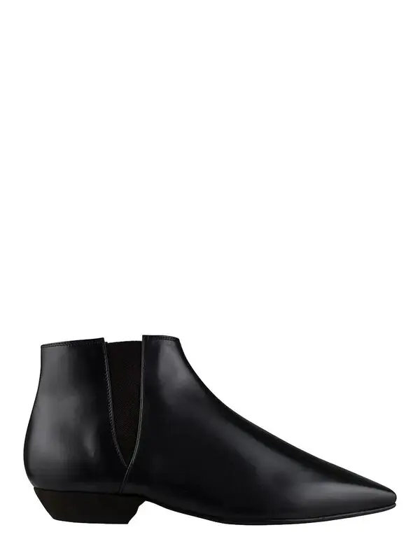 Loro Piana Elastic Leather Boots - Black