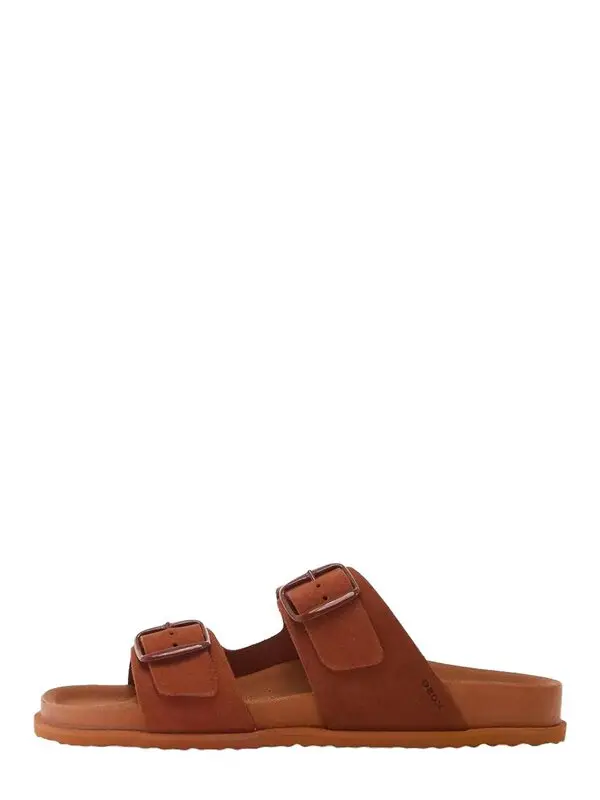 Geox Buckle-strap Slides - Orange