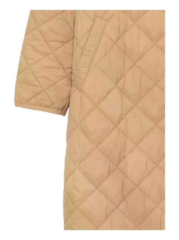 JAMES PERSE Quilted Shearling-collar Coat - Neutrals