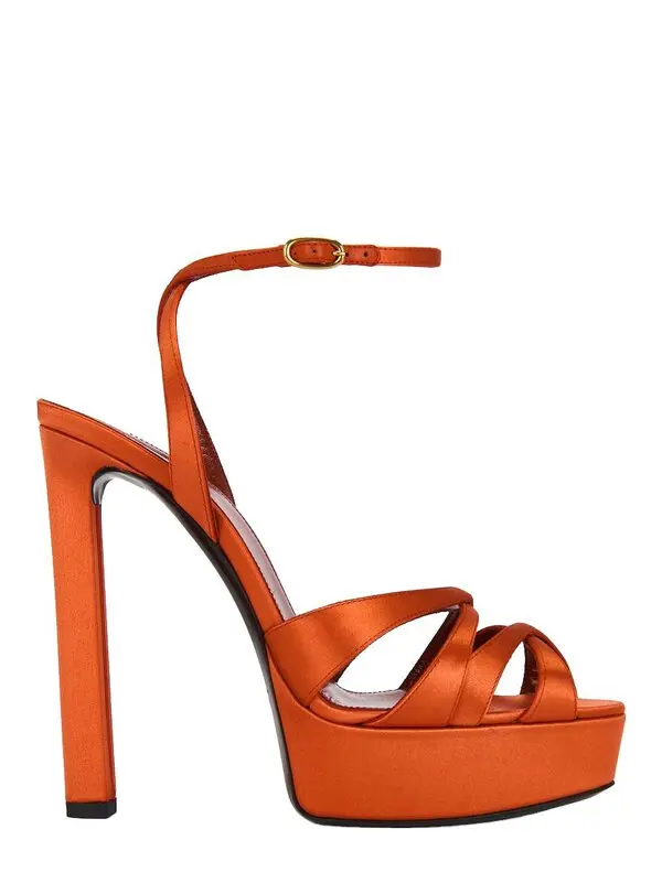 Saint Laurent Chandelle Platform Sandal - Arancio