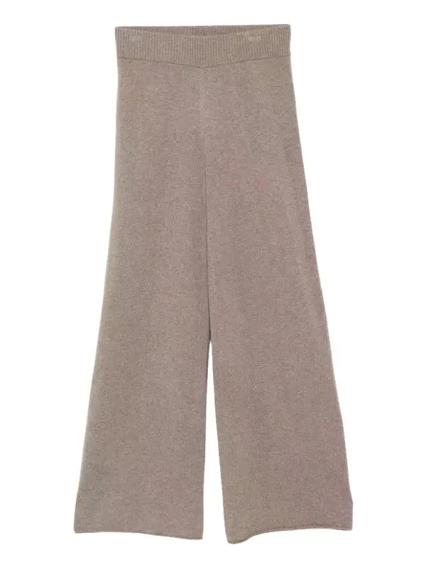 JAMES PERSE Knitted Cashmere Trousers - Neutrals
