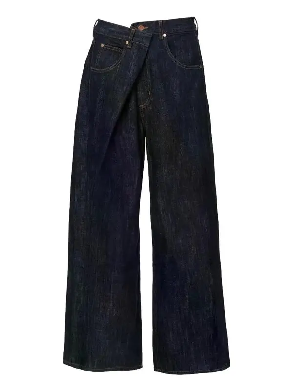 NO44 Eve Crossover-waist Jeans - Blue