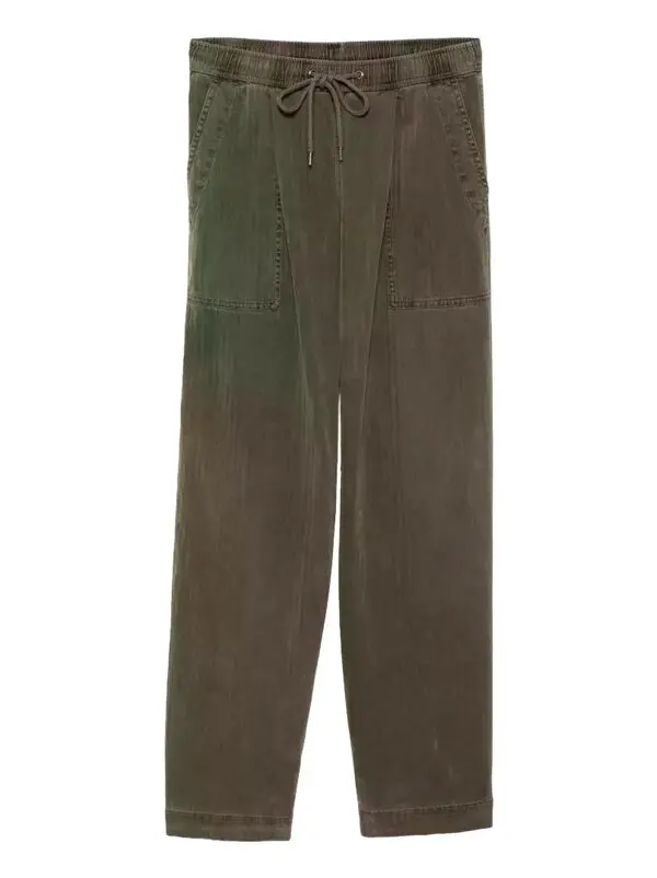 JAMES PERSE Herringbone Trousers - Green