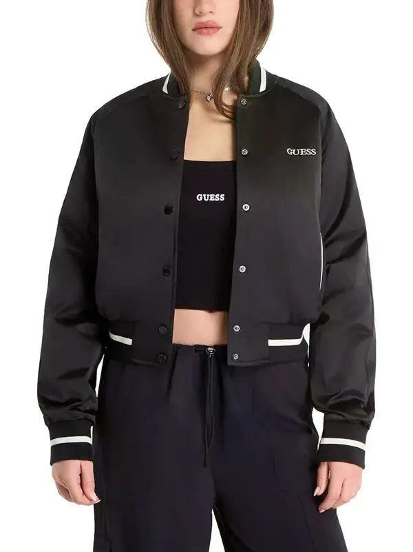 Guess Logo-print Jacket - Black