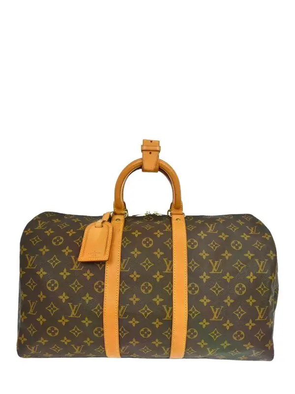 LOUIS VUITTON 1995 Keepall Monogram Luggage - Brown