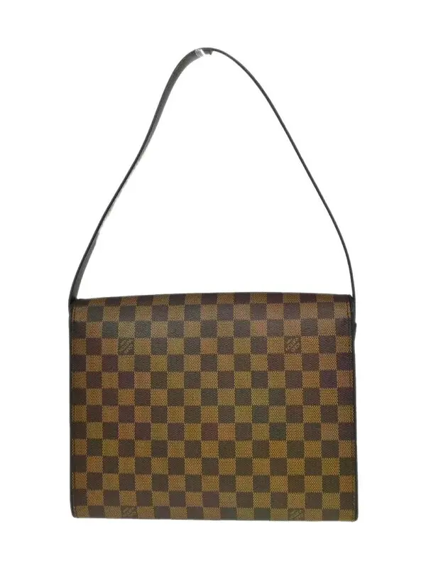 LOUIS VUITTON 2001 Tribeca Carre Damier Shoulder Bag - Brown