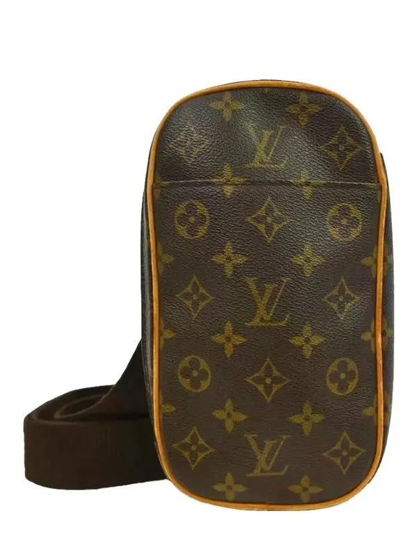 LOUIS VUITTON 2001 Monogram Pochette Gange Belt Bag - Brown