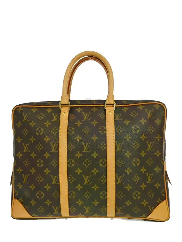 LOUIS VUITTON 2010 Porte Documents Voyage Handbag - Brown