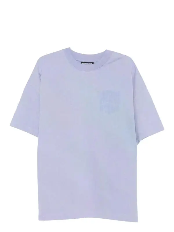 WRSTBHVR Logo-print Drop-shoulder T-shirt - Purple