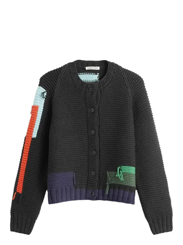 You Must Create Atomic Cardigan - Black