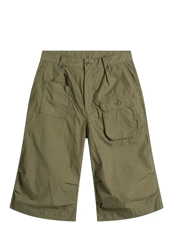 BEAMS Military Style Bermuda Shorts - Olive