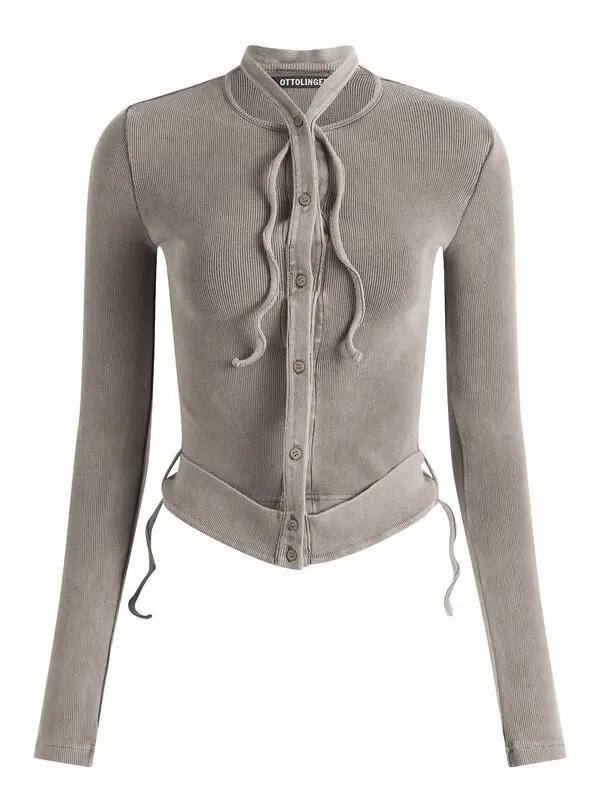 Ottolinger Double Closure Cardigan - Sand