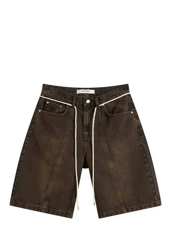 ABOUT:BLANK Felled Denim Shorts - Antique Black