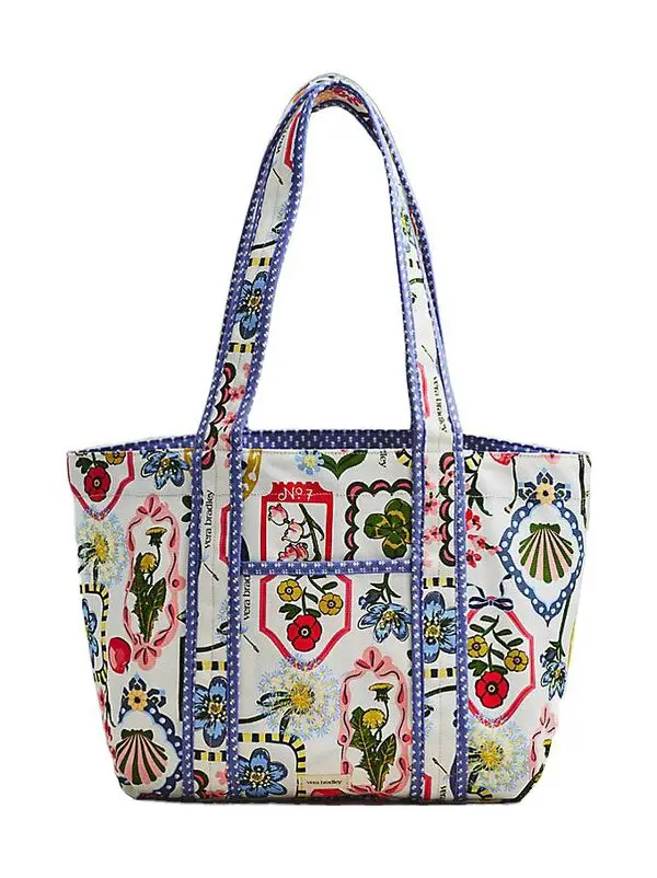 VERA BRADLEY Small Printed Hathaway Tote - Bouquet No. 7