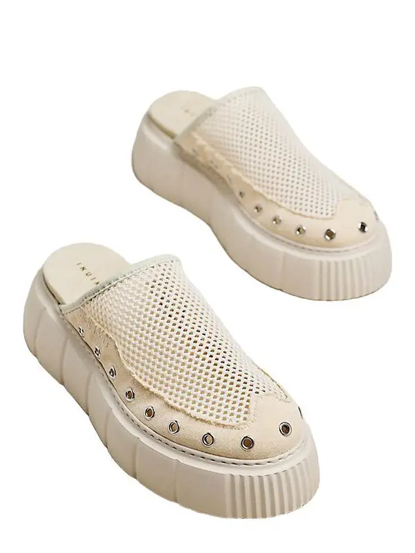 Inuikii Matilda Platform Mules - Cream