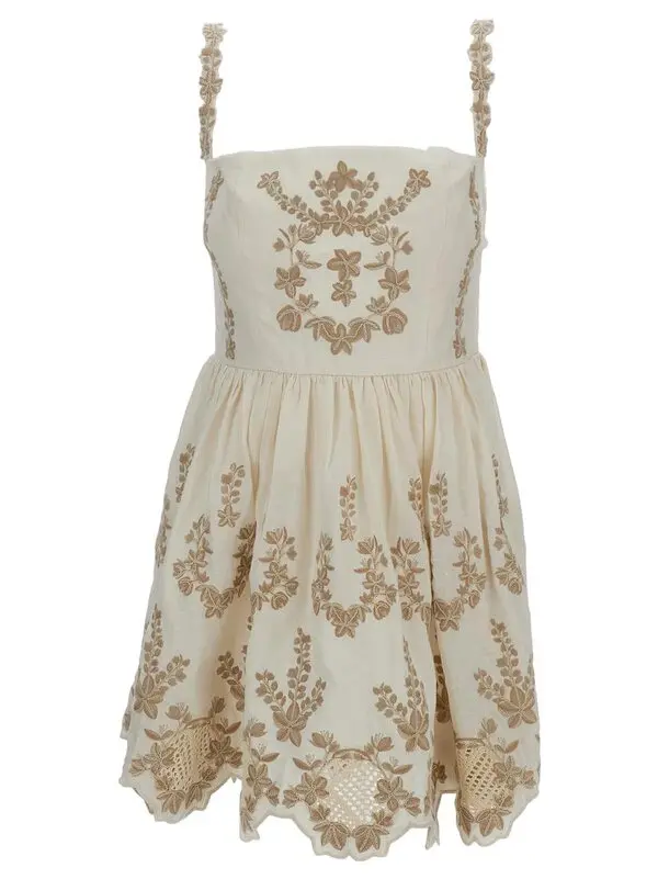 Agua Bendita Cauca Mini Dress - White