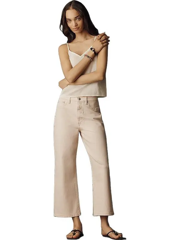 DL1961 Karmine Petite High Rise Sculptsystem Wide Leg Jeans - Ballet
