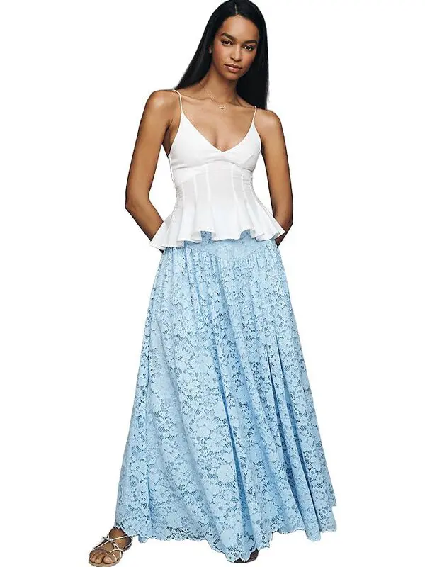Maeve Lace Maxi Skirt - Dutch Canal