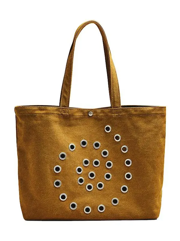 DAMSON MADDER Rae Eyelet Tote - Toffee