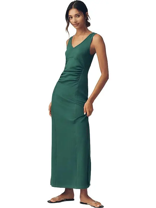 DAILY PRACTICE BY ANTHROPOLOGIE Sporty Maxi Dress - Antique Green