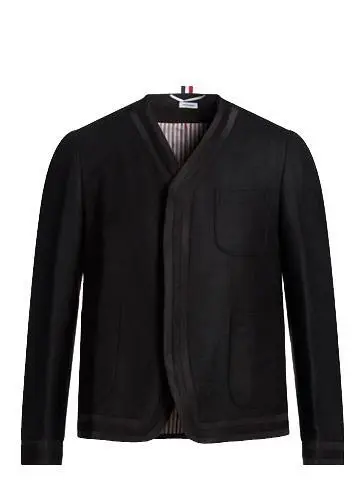 Thom Browne Wool-silk Jacket - Black