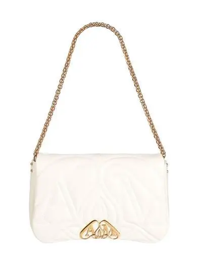 Alexander McQueen Shoulder Bag Leather - White
