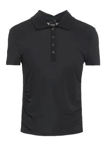 Pinko Polo Shirt In Viscose And Elastane - Black