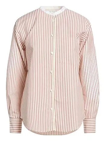 FORTE_FORTE Jacquard Striped Long Shirt - White