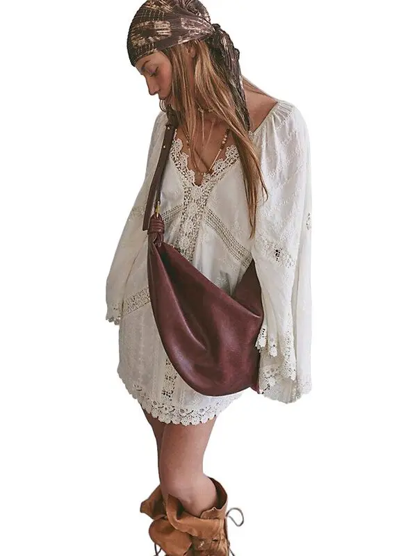Free People Vegan Slouch Hobo Bag - Espresso