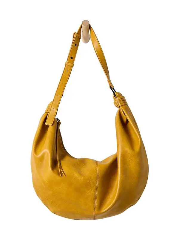 Free People Vegan Slouch Hobo Bag - Yellow
