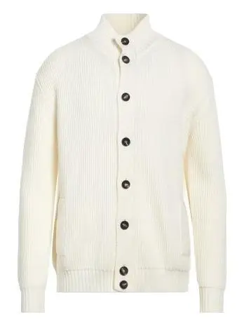 FILIPPO DE LAURENTIIS Merino Wool Cardigan - White
