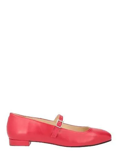 ALOHAS Leather Ballet Flats - Red