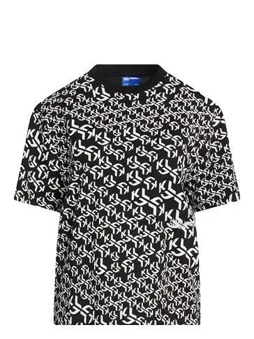 Karl Lagerfeld Printed Organic Cotton T-shirt - Black