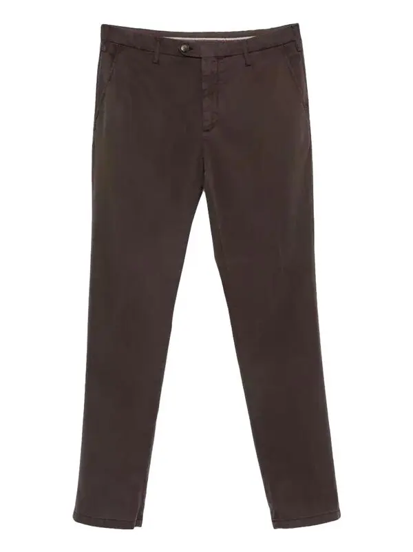 Canali Straight-leg Trousers - Brown