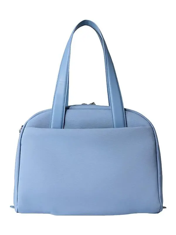 BEIS The Leather Trim Duffle - Dusty Blue