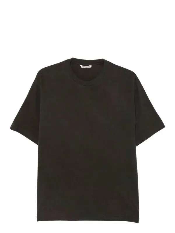 Auralee Brushed Jersey T-shirt - Black