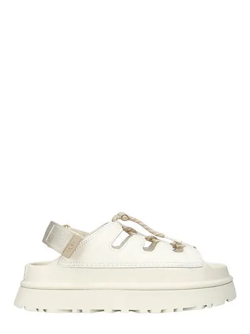 UGG Goldenglow Toggle Coated-leather Sandals - Bone