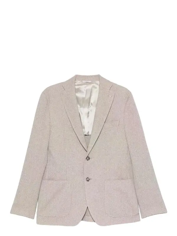 MANUEL RITZ Micro-texture Blazer - Neutrals