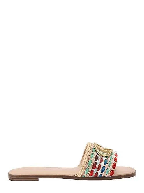 Steve Madden Kora Raffia Flat Sandals - Mult/other