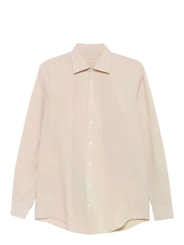 Massimo Alba Genova Seersucker Striped Shirt - Neutrals